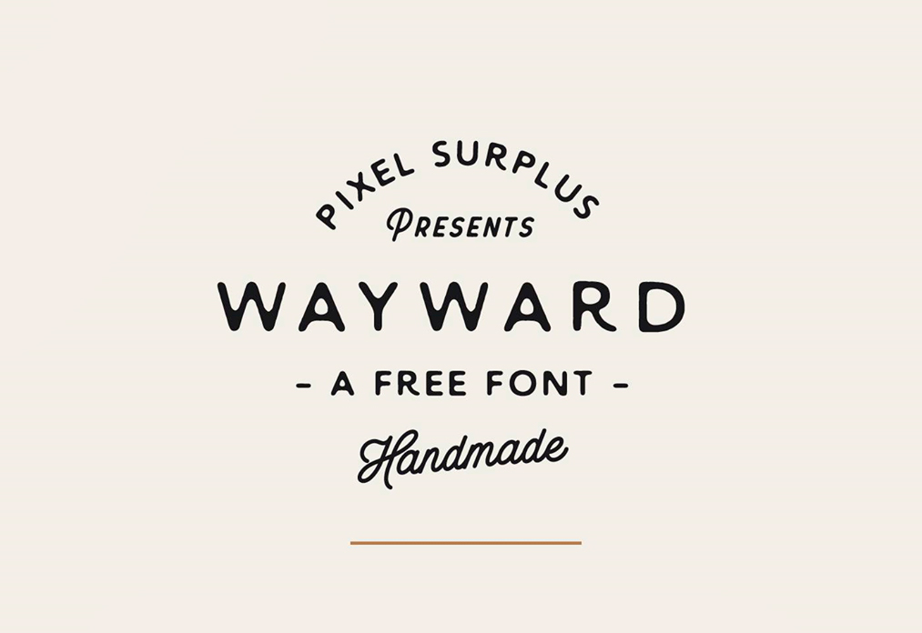 Introducing Wayward Sans, a free handmade font – Tutorials PICAIO